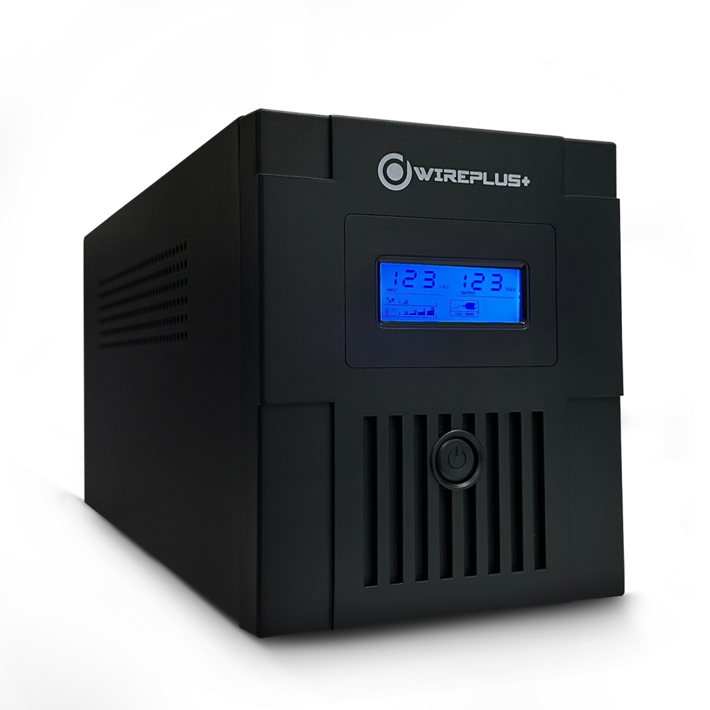 UPS WIREPLUS PANTALLA SMART 1500VA/900W BAT 2 X 12V-9Amp 120VAC 50/60HZ ...